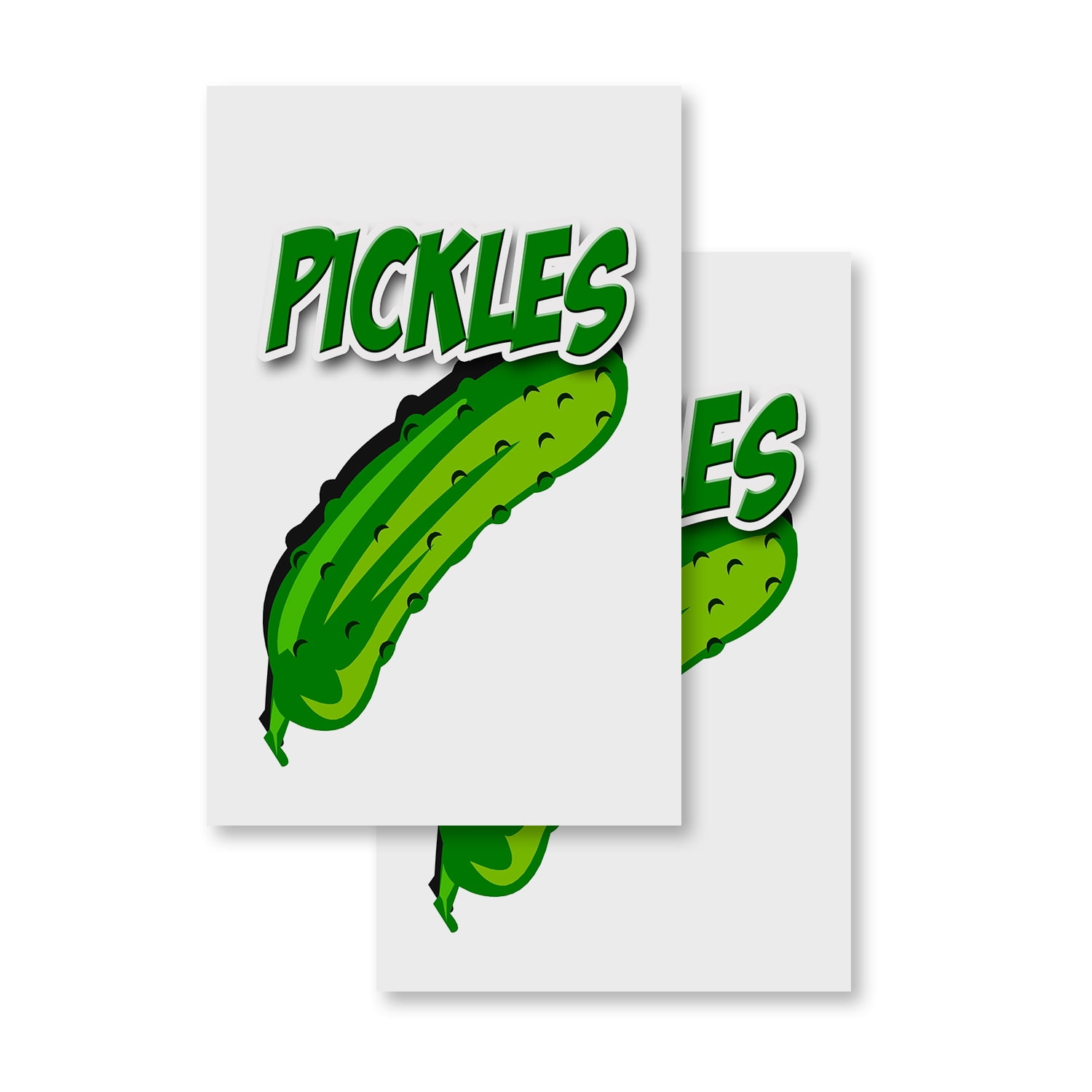 Pickles (2-PACK) 24" x 36" Vinyl Decals | Sign Insert Peel & Stick ...