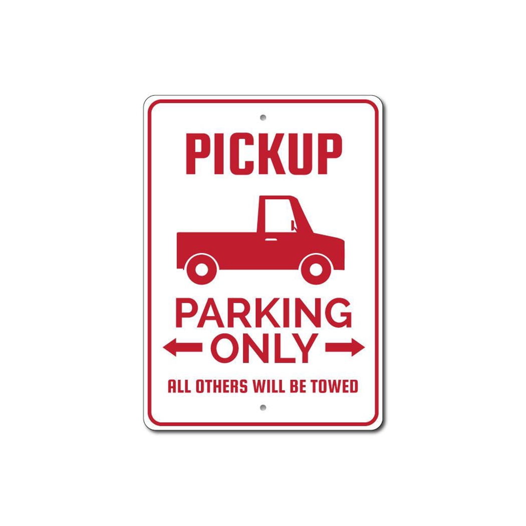 Pickup Parking Sign, Pickup Truck Sign, Pickup Truck Decor, Pickup ...