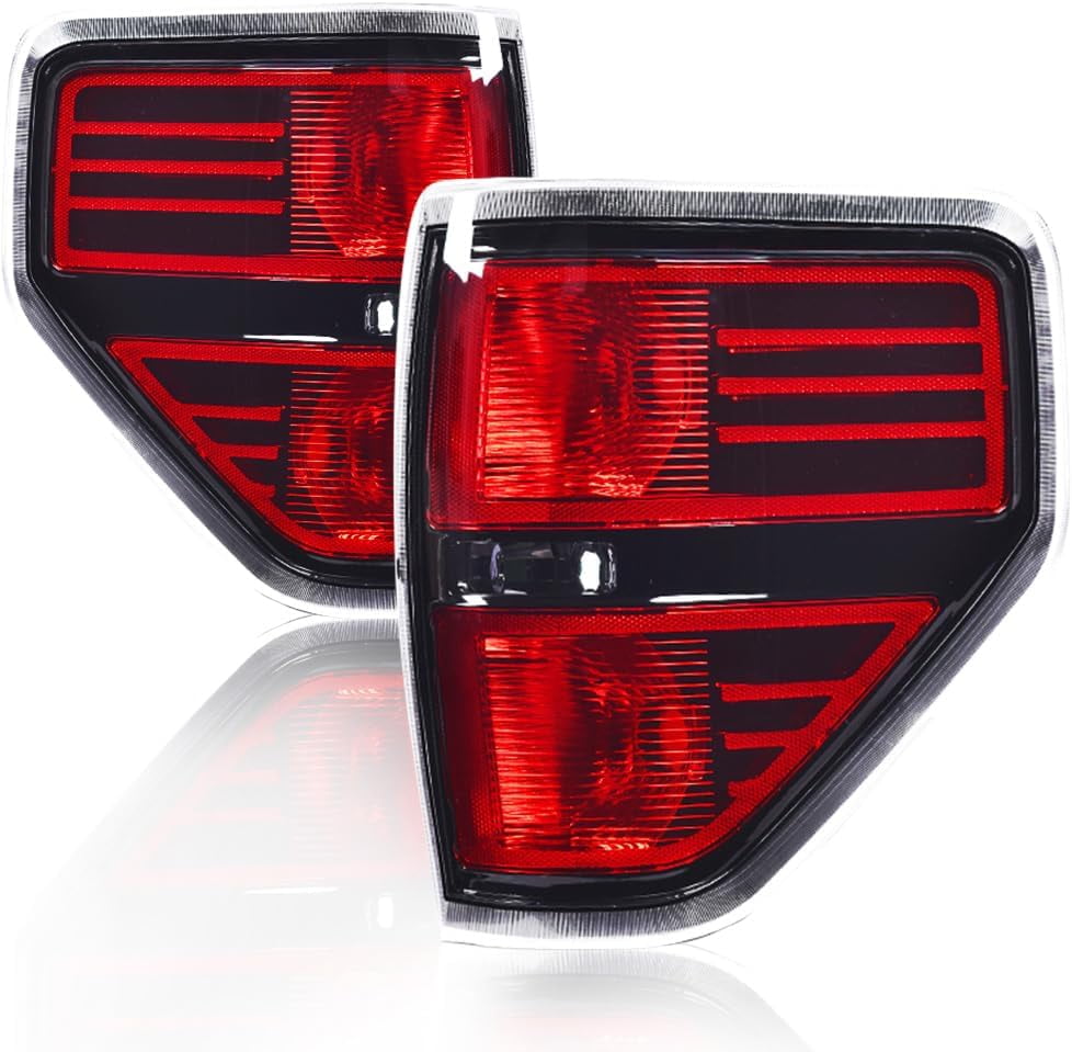 Pickup Rear Tail Lights Compatible With 2009-2014 Ford F150 2/4 Door ...
