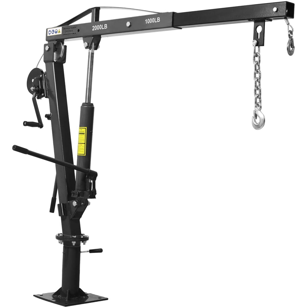 Pickup Truck Crane with Hand Winch,2000 LBS Capacity,360° Swivel Truck ...