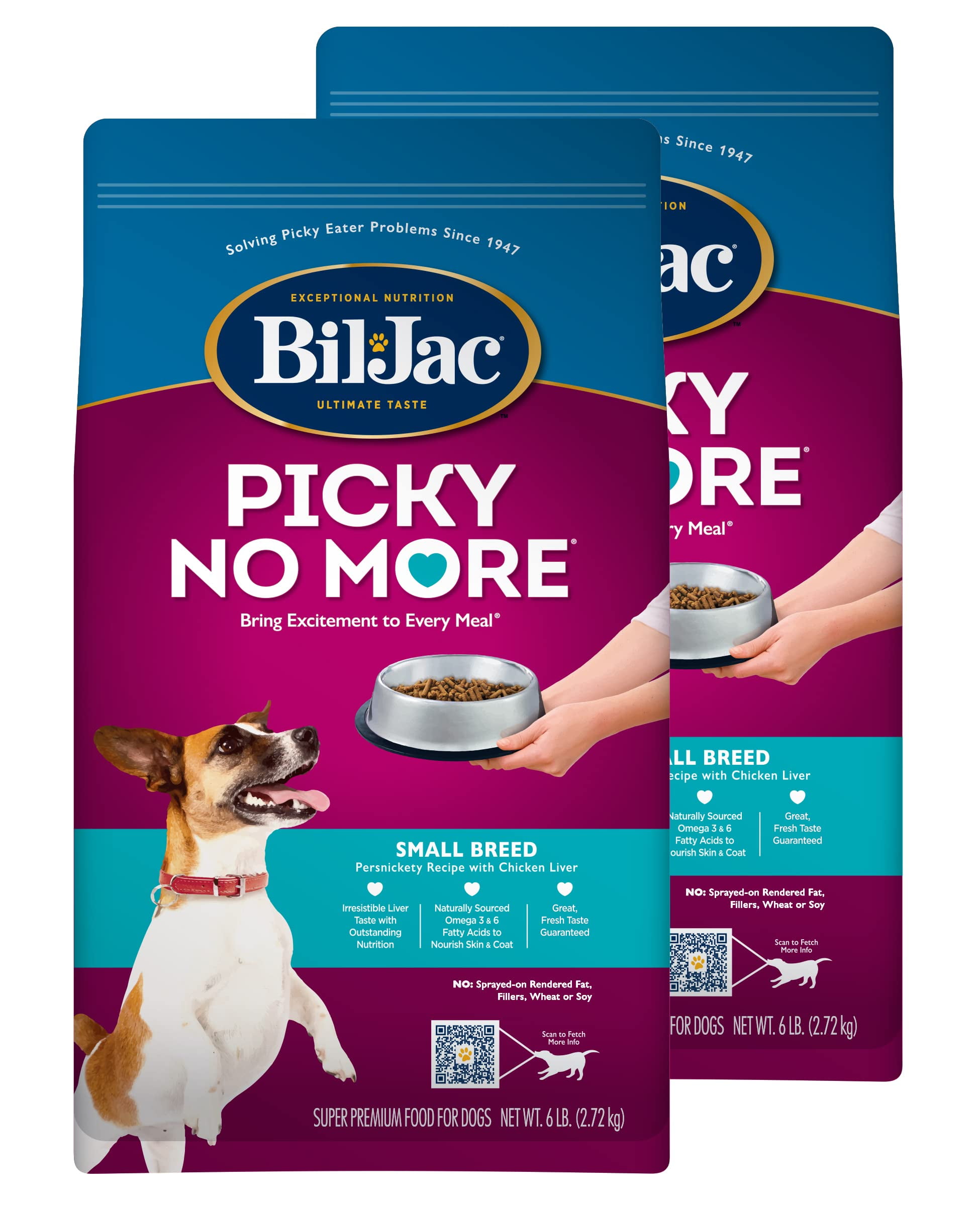 Picky No More Small Breed Chicken Liver Dry Dog Food 6 Pounds (2-Pack ...