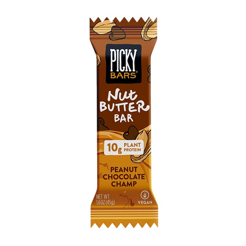 Picky Protein Nut Butter OIF8 Bars, Peanut Chocolate Champ, 10g Plant ...