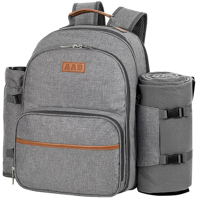 Outdoor Large Capacity Insulated Picnic Backpack Kit with Detachable ...