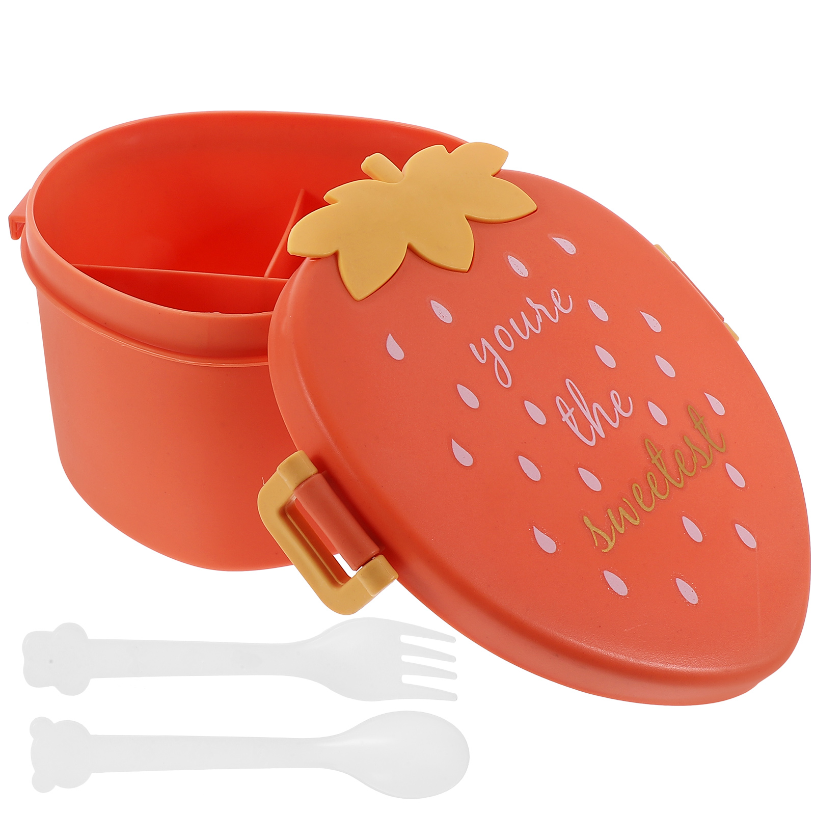 Picnic Bento Storage Container Lunch Box with Spoon and Fork - Walmart.com