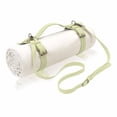 Picnic Blanket & Beach Mat Creamy White + Light Pastel Green Shoulder ...