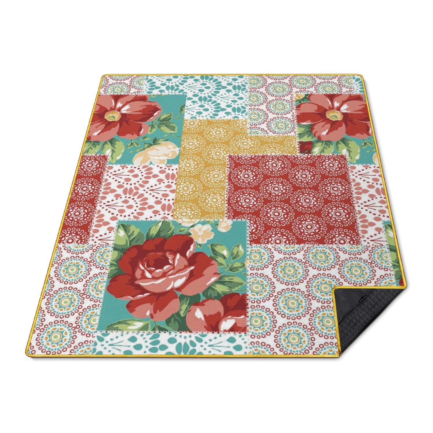 Picnic Blanket Waterproof 80"x60" Large Outdoor Foldable Pioneer ...