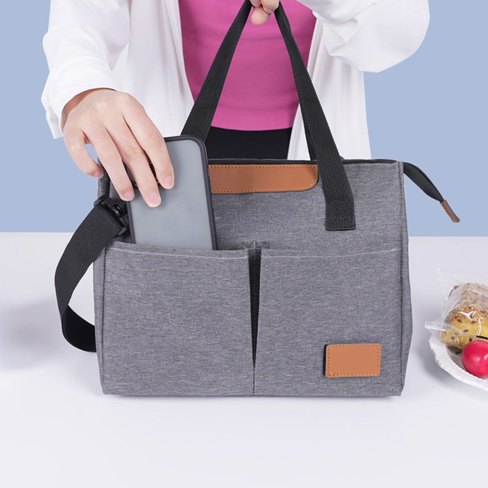 Picnic Insulation Bento Bag | Triangular Design | Large Capacity ...
