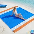 Picnic Mat Blue Orange 10'X9' Travel Camping Hiking - Walmart.com