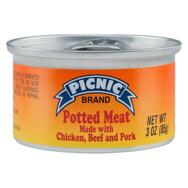 Picnic, Potted Meat, 3oz (85g), Chicken and Pork, Aluminium Can ...