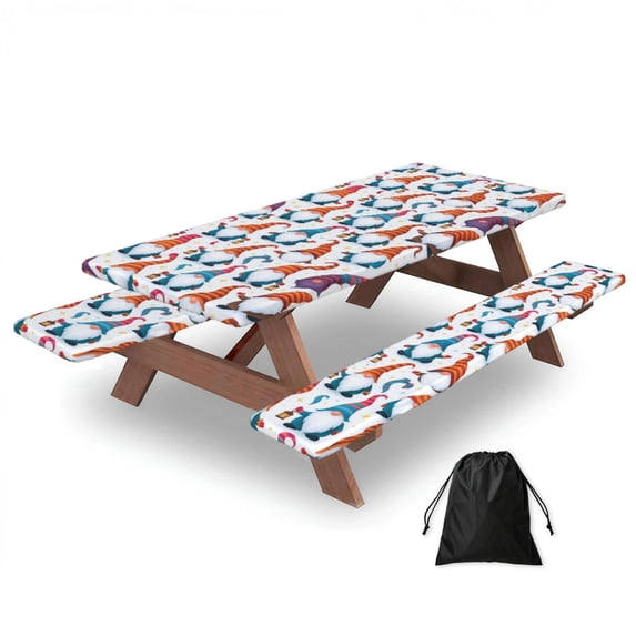 Picnic Table Cover 72in Light Wear Resistant Wrinkle Easy To Carry And ...