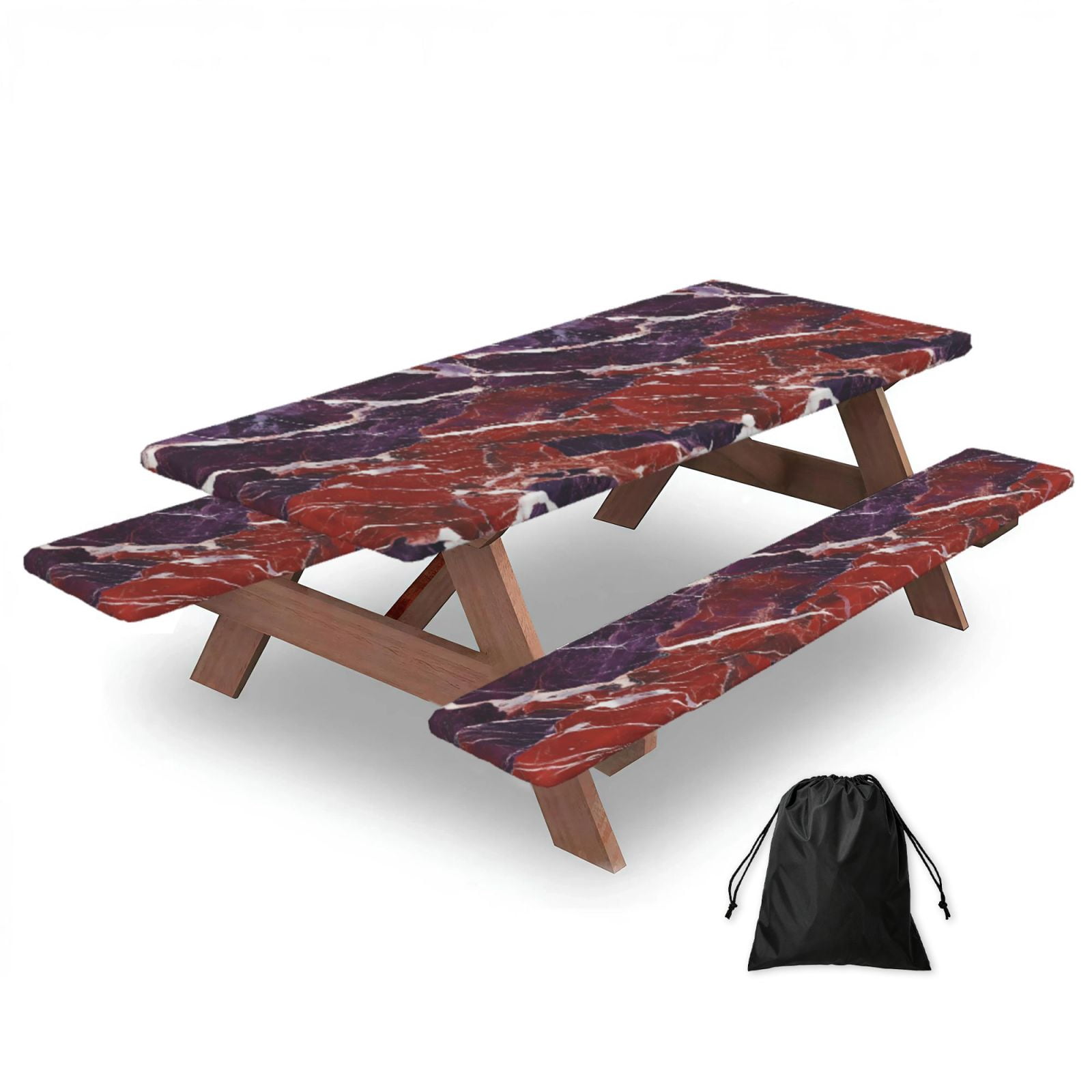 Picnic Table Cover 72in Light Wear Resistant Wrinkle Easy To Carry And ...