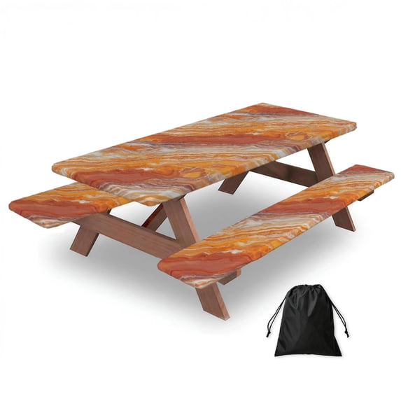Picnic Table Cover 72in Light Wear Resistant Wrinkle Easy To Carry And ...