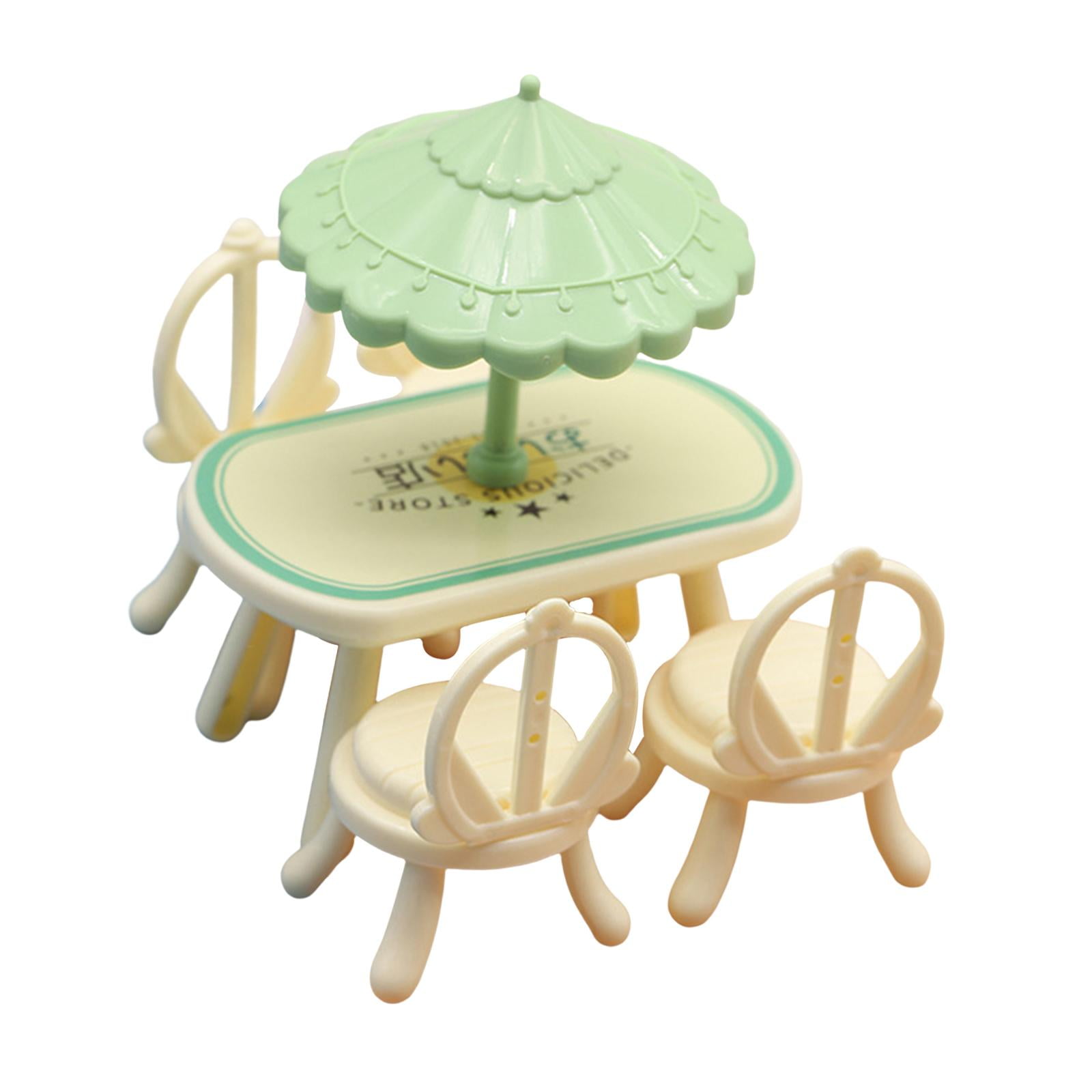 Picnic Table with Parasols Kids Pretend Picnic Dinner Toys for ...