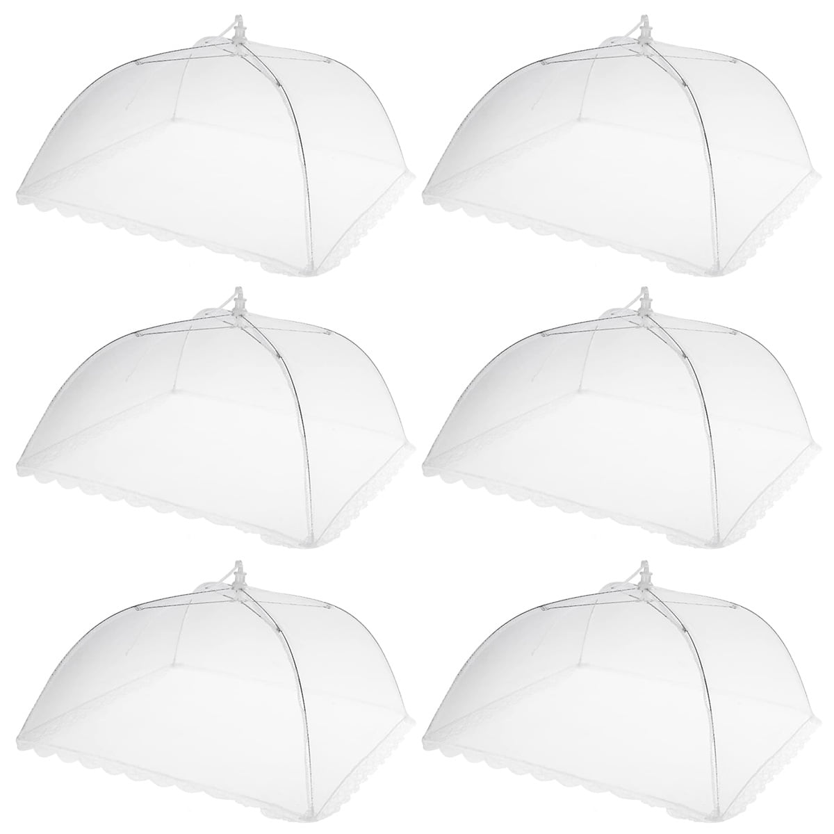 Picnic and Camping Supplies, Elegant White Mesh Food Tent, Bug and ...