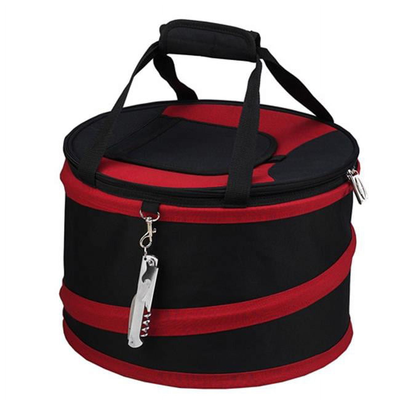 Picnic at Ascot 494-R Compact Pop-Up Cooler Tub - Black-Red - Walmart.com