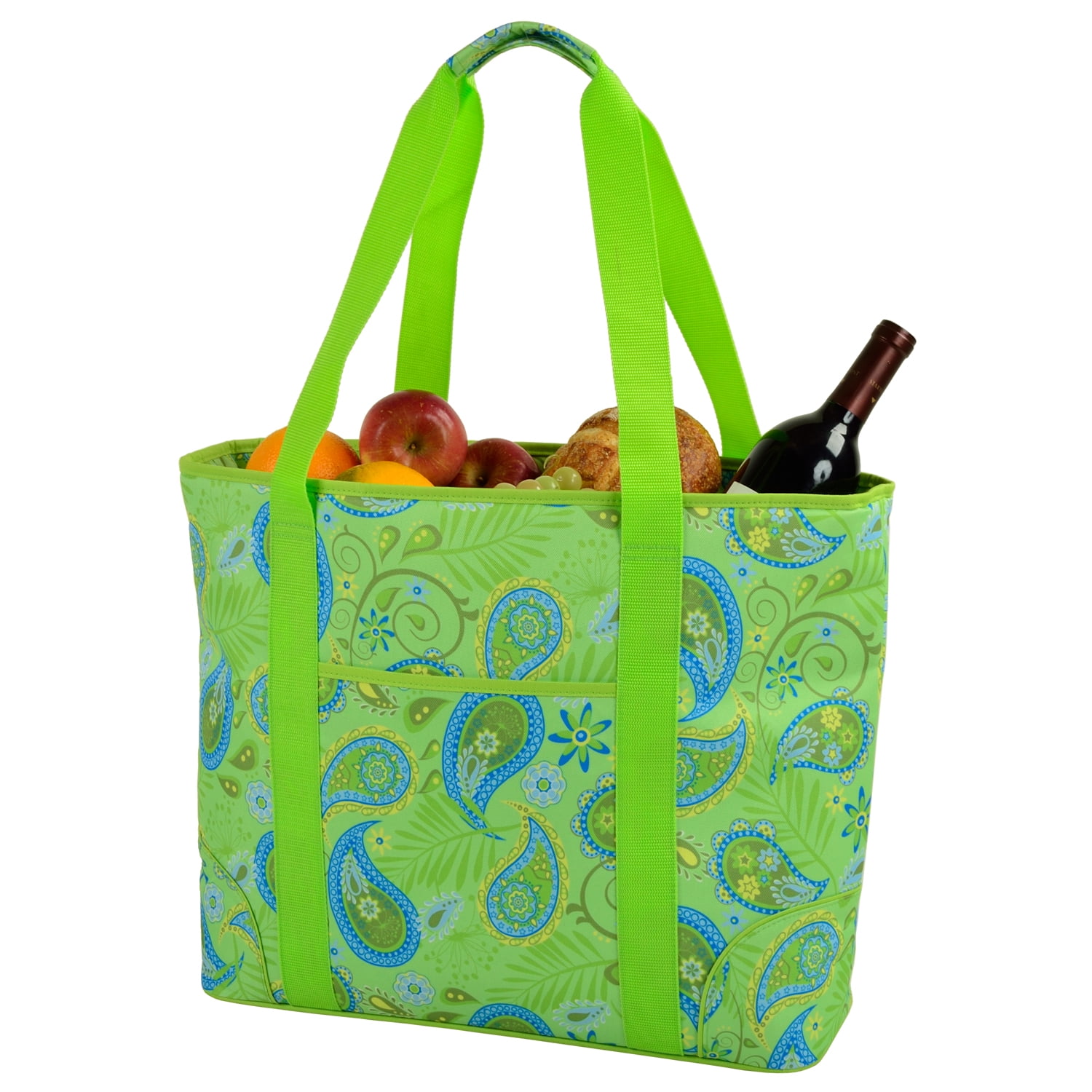 Picnic at Ascot Paisley Green Extra Large Insulated Tote (421-PG ...