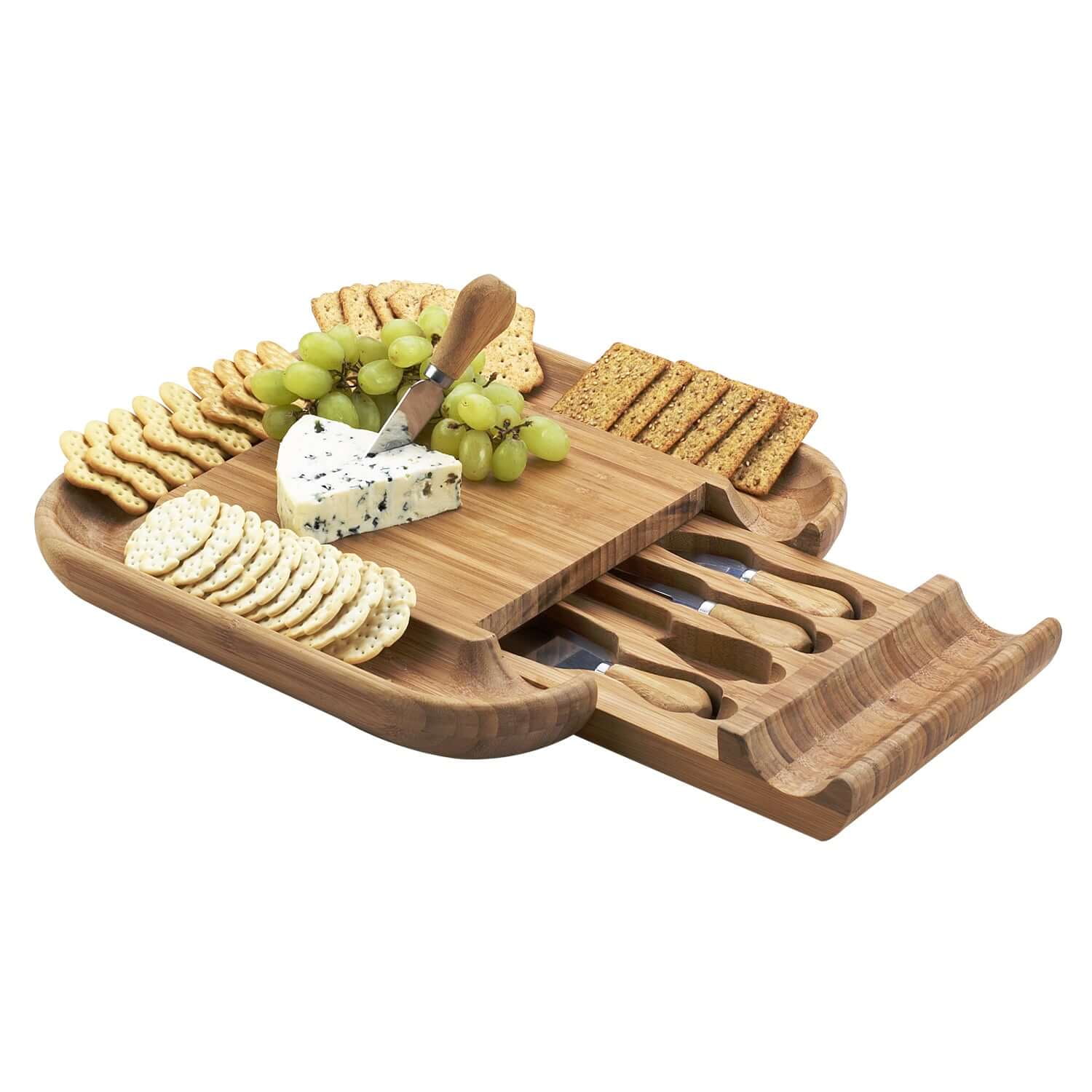 Picnic at Ascot Organic Bamboo 'Malvern' Cheese Board - Walmart.com