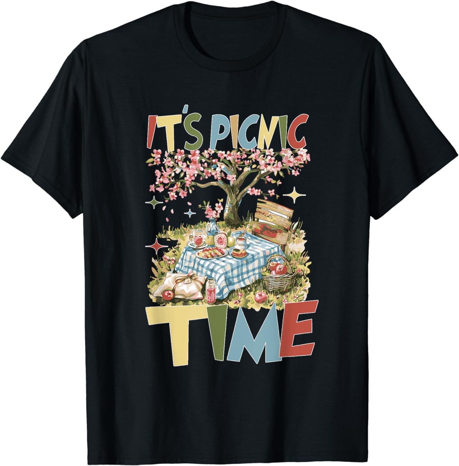Picnics It's Picnic Time Picnic Basket For Family Picnic Fun T-Shirt01 ...