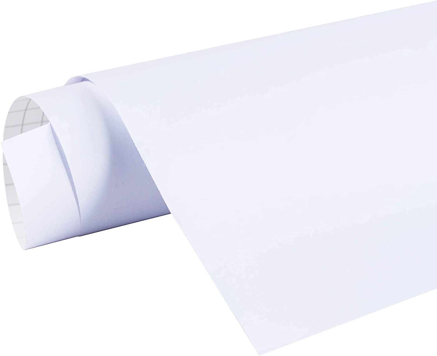 Picniva 24" x 10 ft Roll of Matte White Repositionable Adhesive-Backed ...