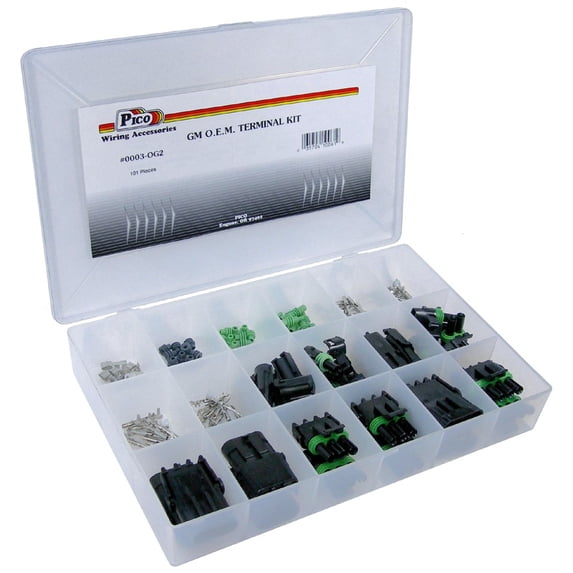 Pico 0003-OG2 101 Piece GM Weatherpack Electrical Connector Assortment ...