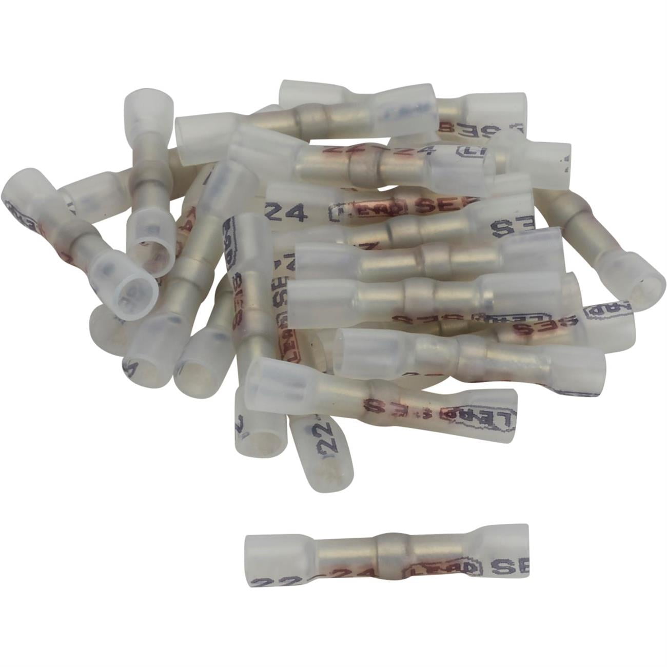 Pico 2248GT Seamless Butt Connector, Clear 24-22 AWG, 25 Pc - Walmart.com