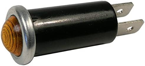 Pico 5524A 12 Volt 15 Amp Amber Illuminated Indicator Light for 1/2" Mounting Hole 25 per ...