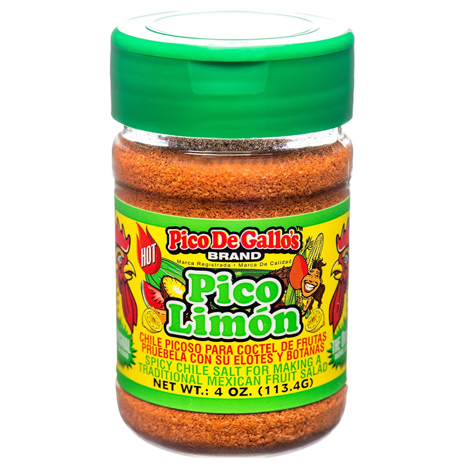 Pico De Gallo's Pico Limon Hot Chile, Salt & Lime Seasoning (1 x 4 oz ...