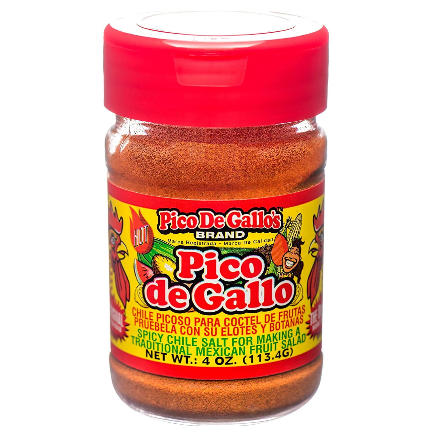 Pico De Gallo's Spicy CCF19 Chile Salt Seasoning (1 x 4 oz. Shaker ...