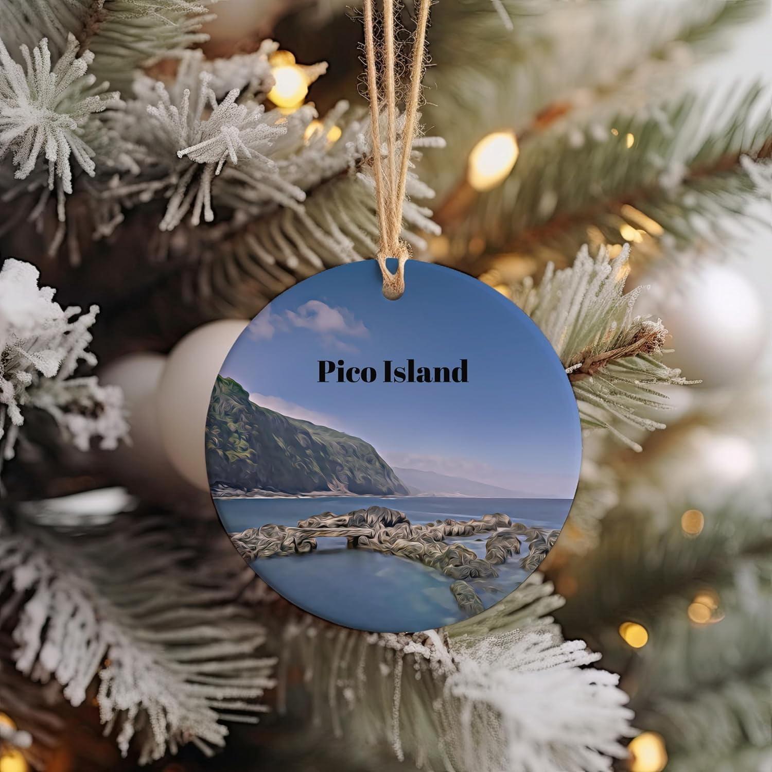Pico Island Ornament, Christmas Ornament, Pico Island Gift, Pico Island ...