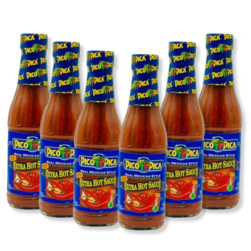 Pico Pica Extra Hot Sauce 7 Oz Bottles 6 Pack - Walmart.com