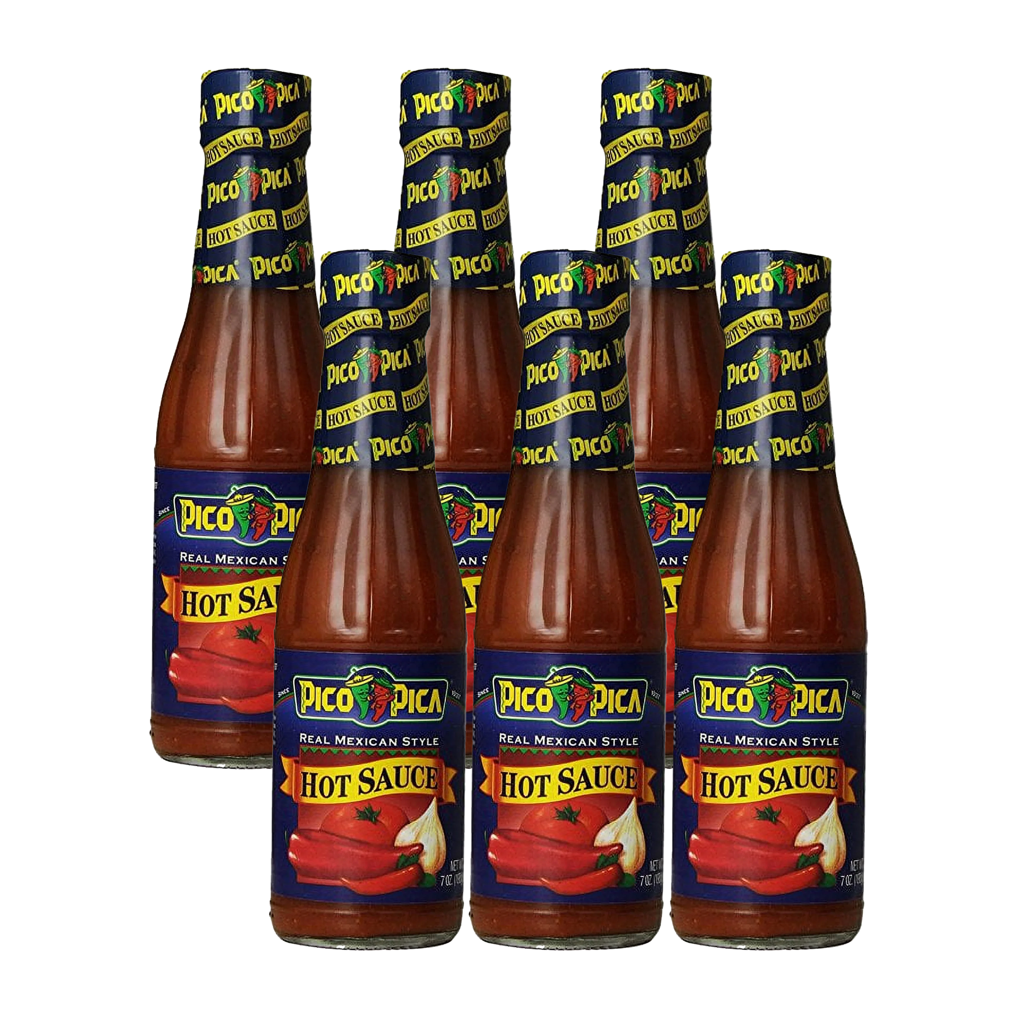 Pico Pica Hot Sauce, 7 oz (Pack of 6) – Allergen-Free - Walmart.com