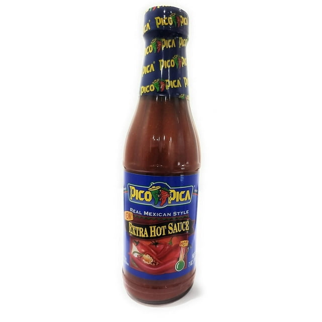 Pico Pica Mexican Extra Hot Sauce, 7 oz (Pack of 3) – Allergen-Free ...
