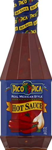 Pico Pica Mexican Hot Sauce - HOT - 15.5 Ounces (6 Pack) - Walmart.com
