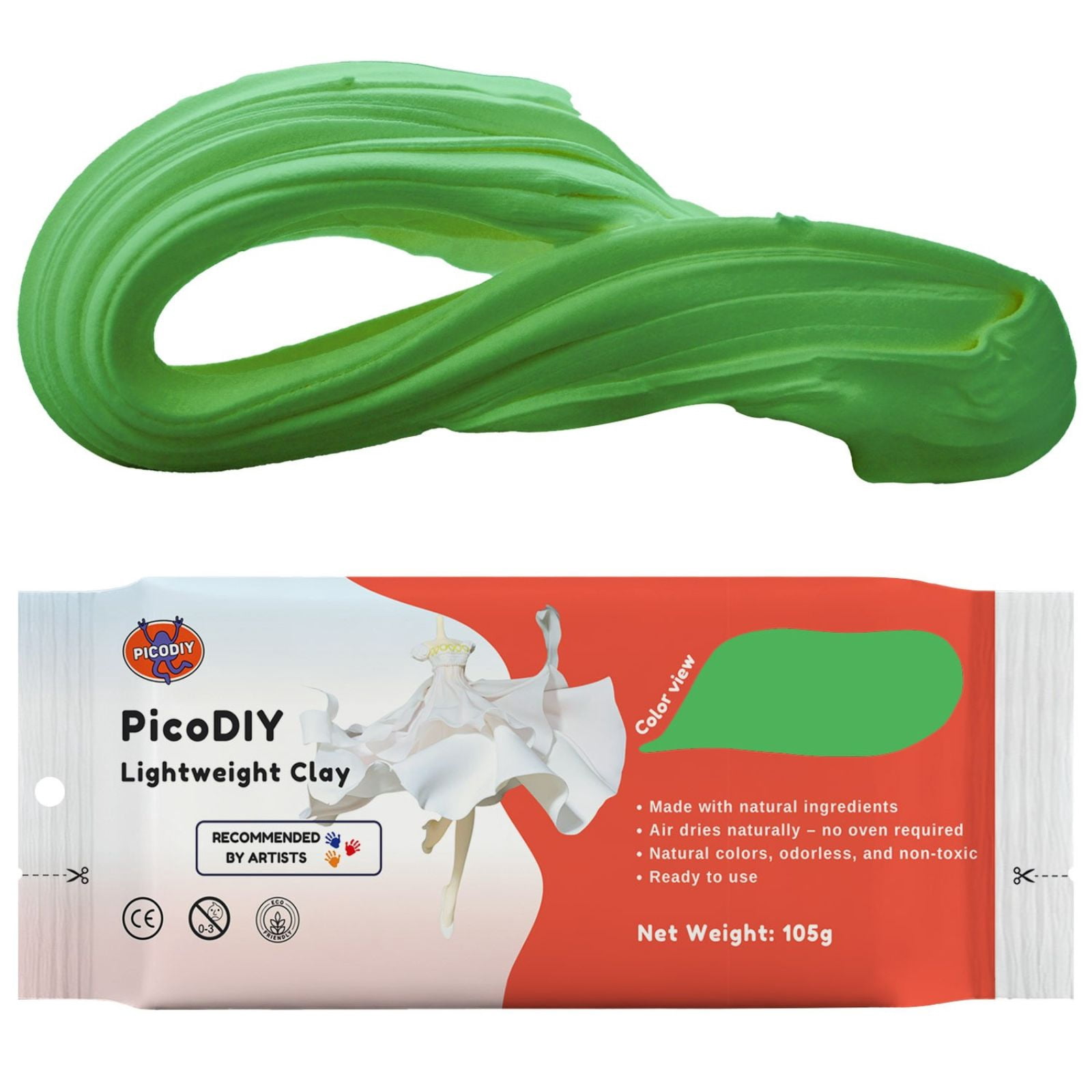 PicoDIY Lightweight Clay - Air Dry Clay, Ultra Light & Soft, Safe & Non ...