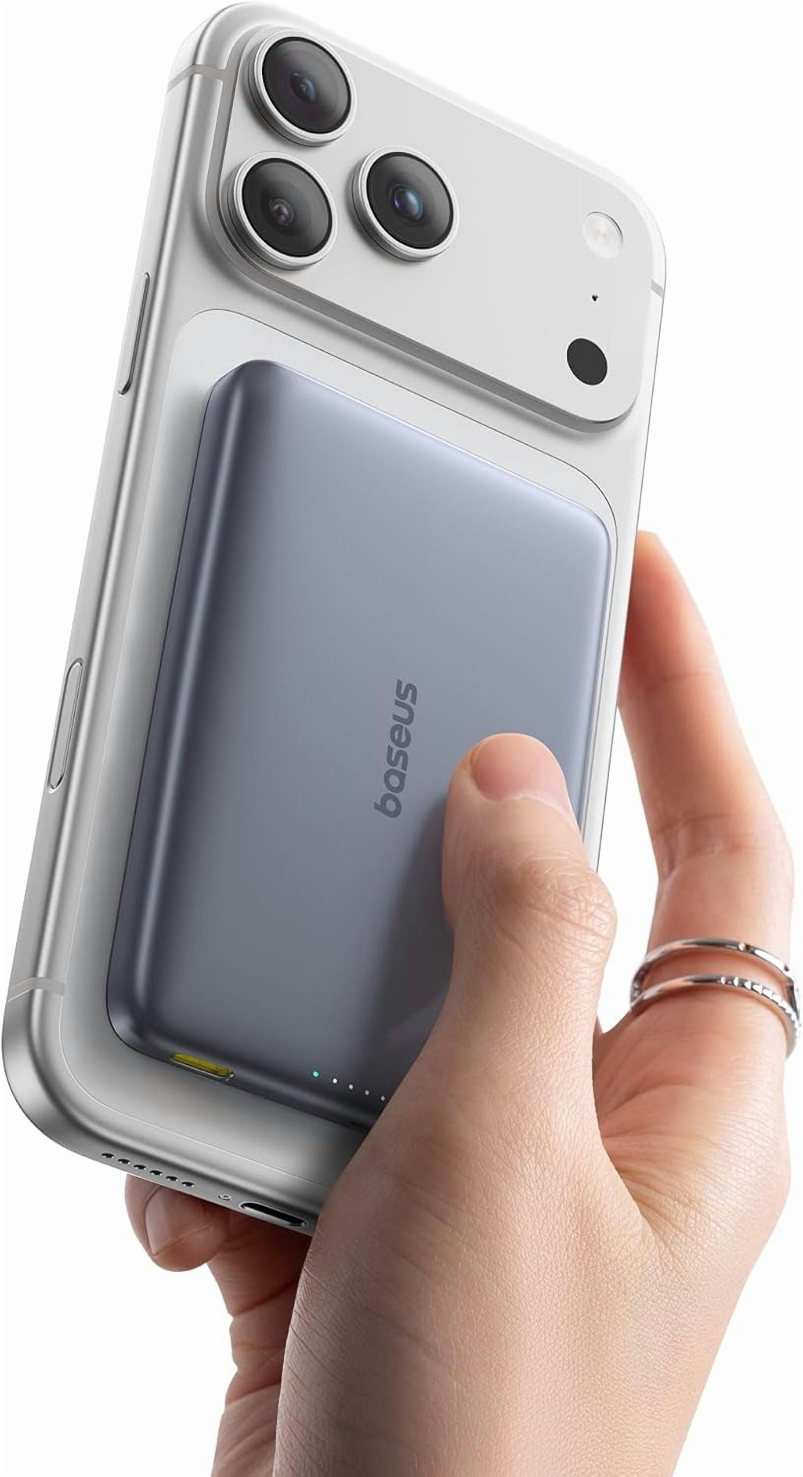 Picogo Magsafe Portable Charger, Qi2 15W 0.5" Ultra Slim 10000mAh ...