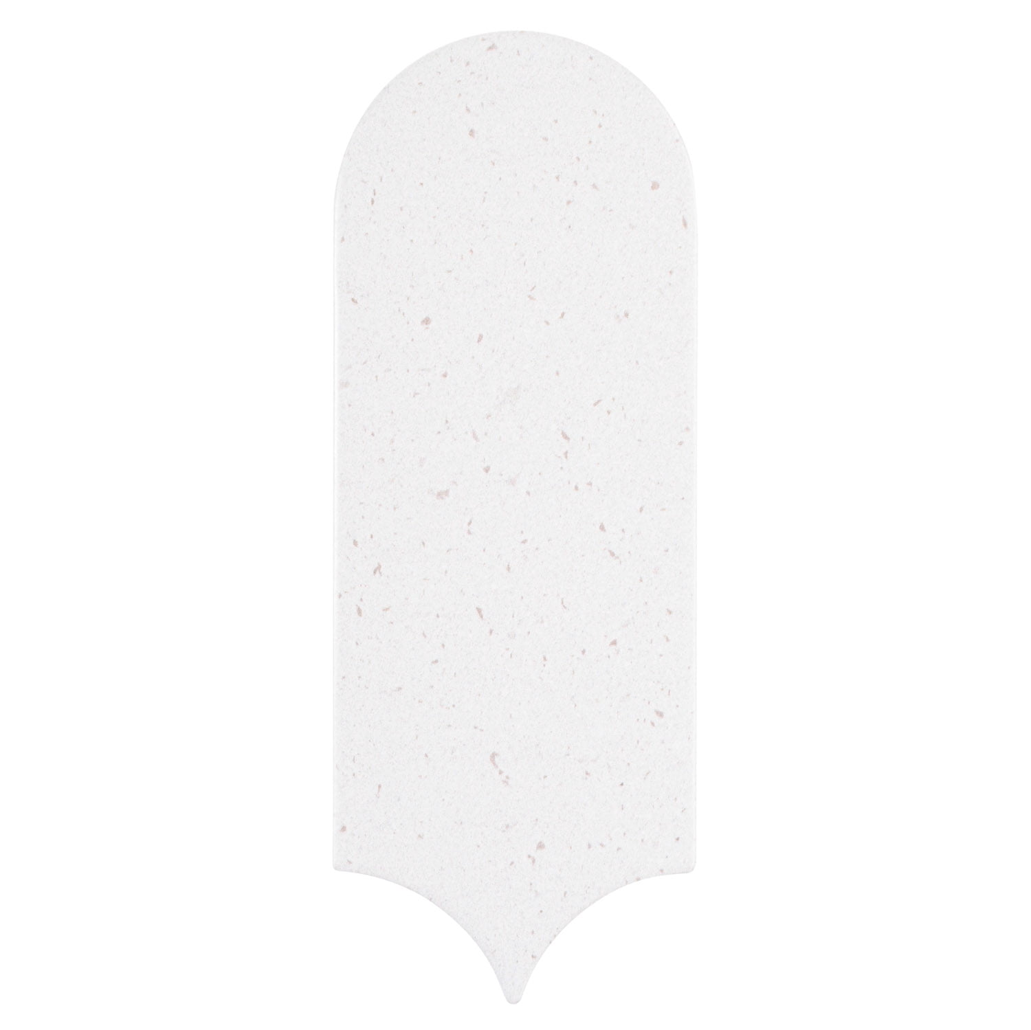Picole Chisma White 3-in. x 9-in. Popsicle Terazzo Look Satin Ceramic ...