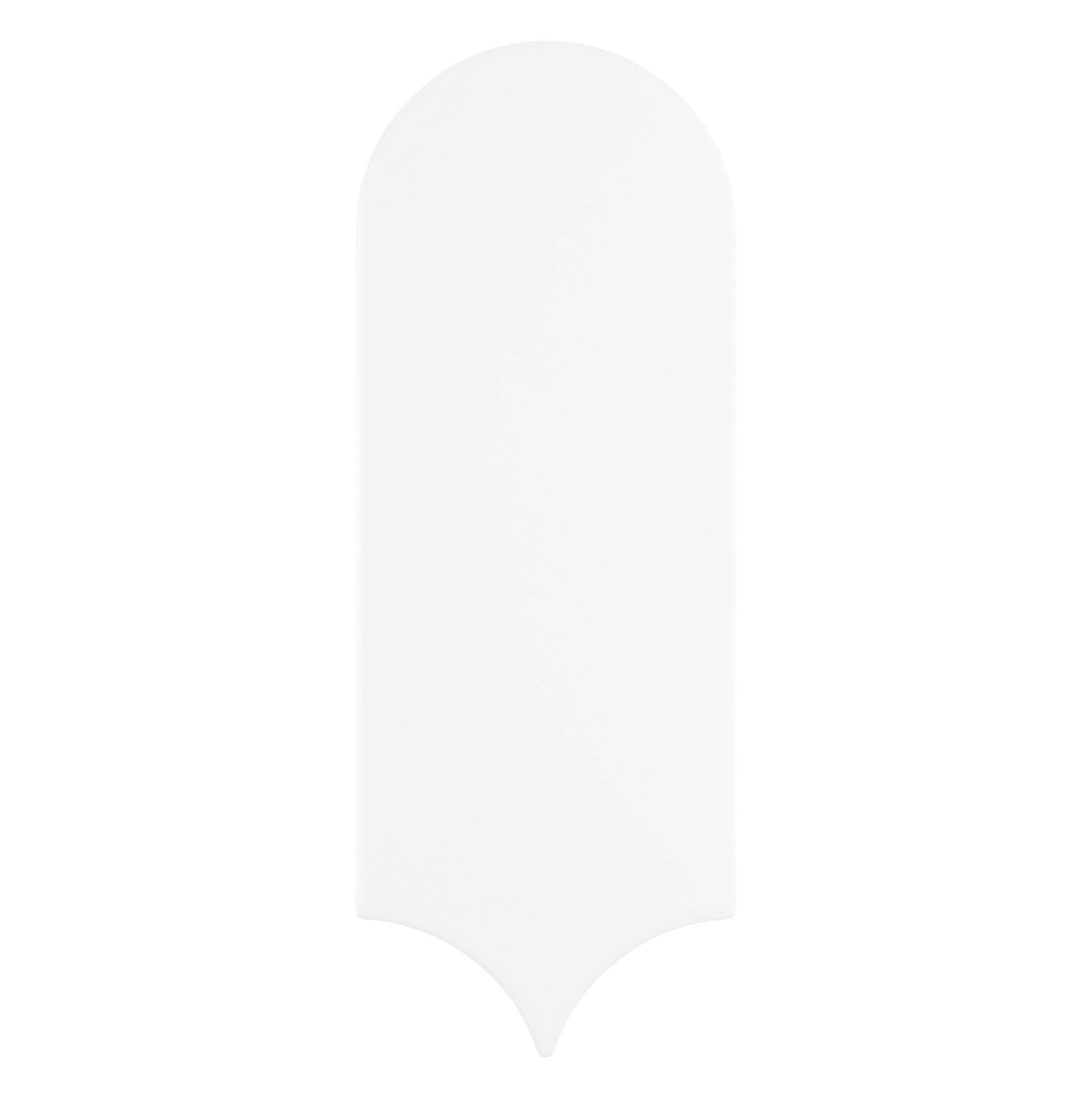 Picole Rastel White 3-in. x 9-in. Popsicle Terazzo Look Satin Ceramic ...