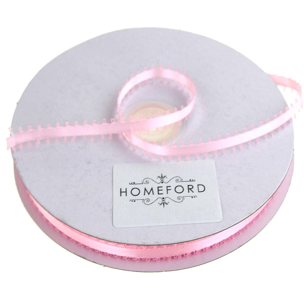 Picot-edge Double Face Satin Ribbon, 3/16-Inch, 50 Yards, Light Pink ...