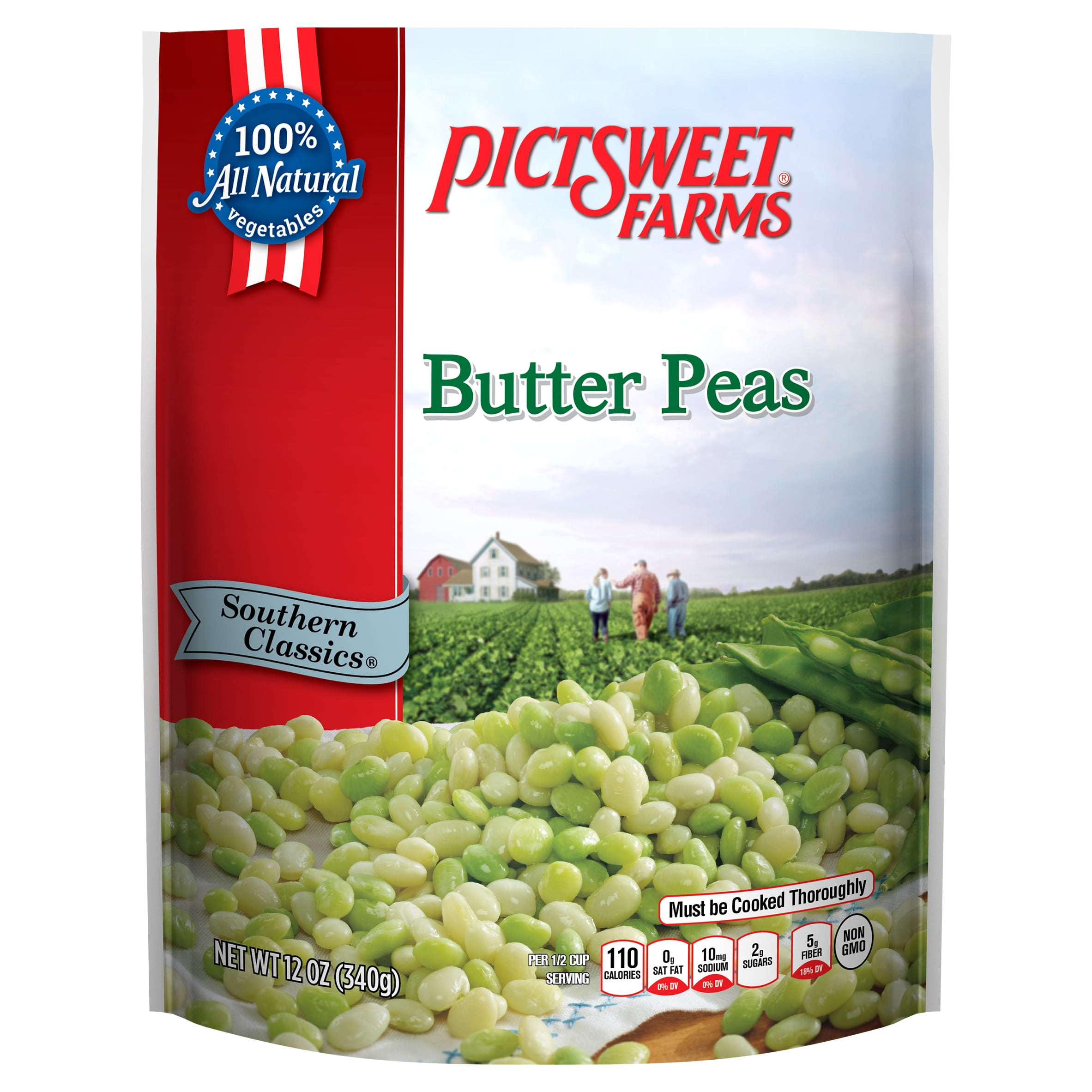 Pictsweet Farms Butter Peas, Southern Classics, Frozen, 12 oz - Walmart.com