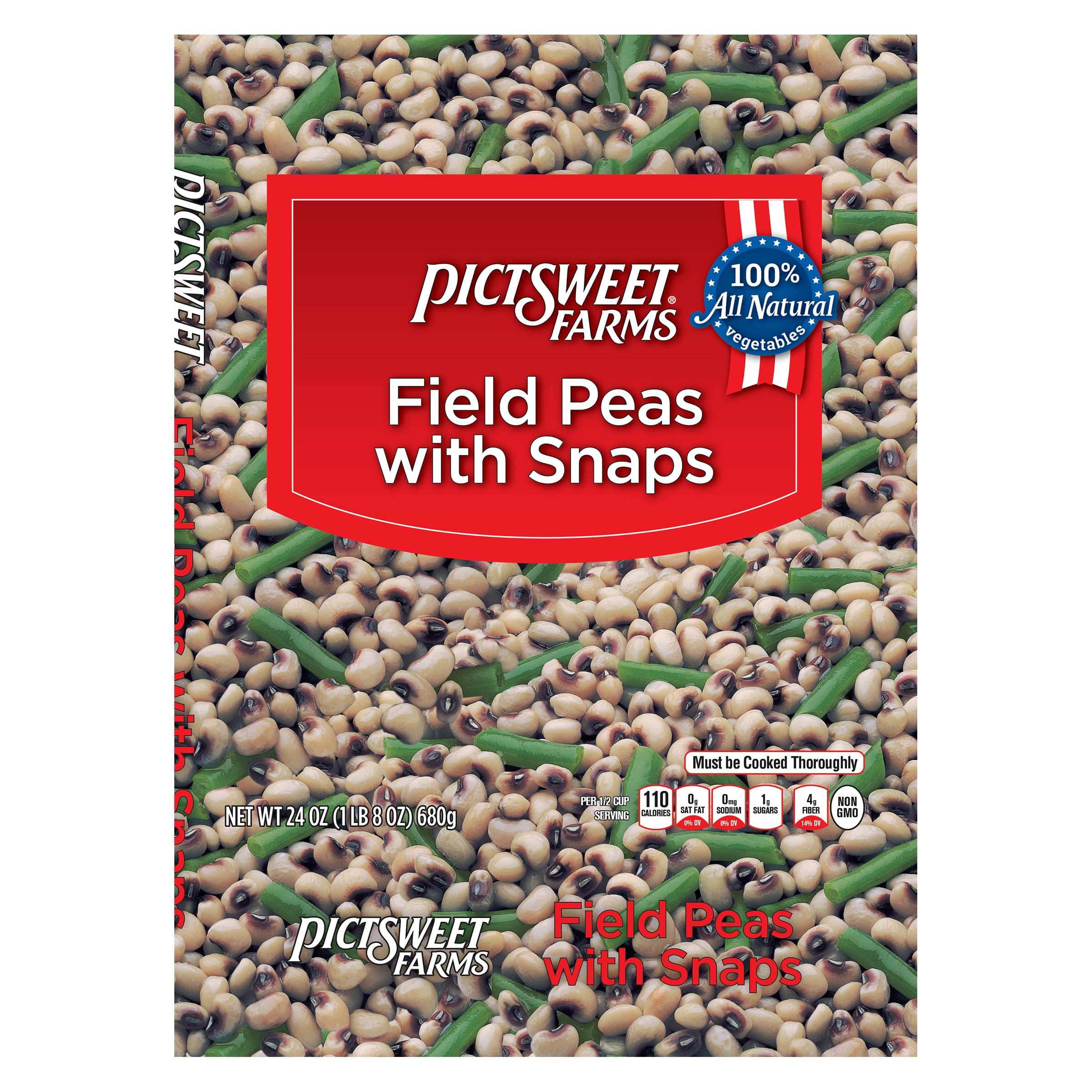 Pictsweet Farms Field Peas with Snaps, Frozen Vegetables, 28 oz ...