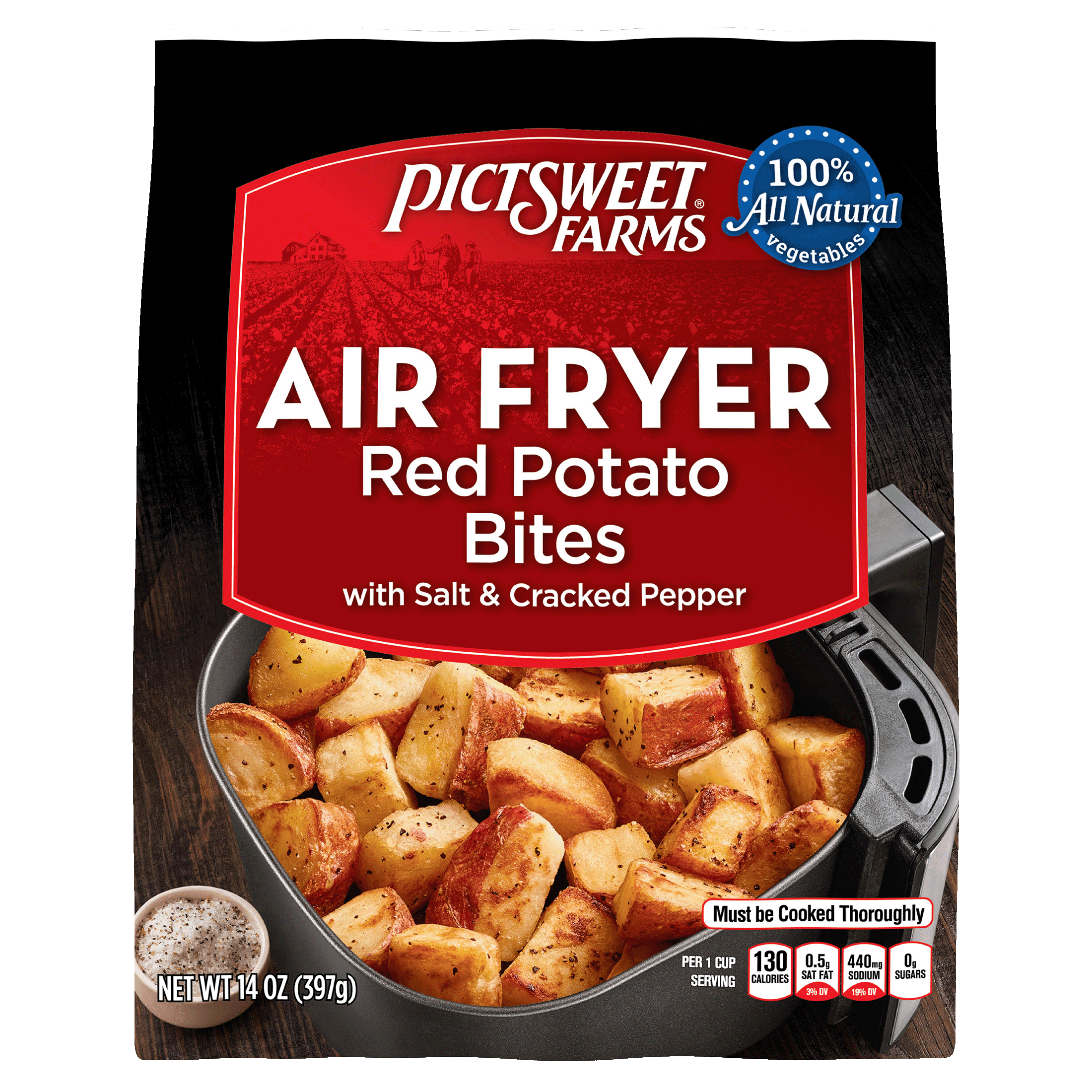 Pictsweet Farms Frozen Air Fryer Red Potato Bites with Salt & Cracked ...