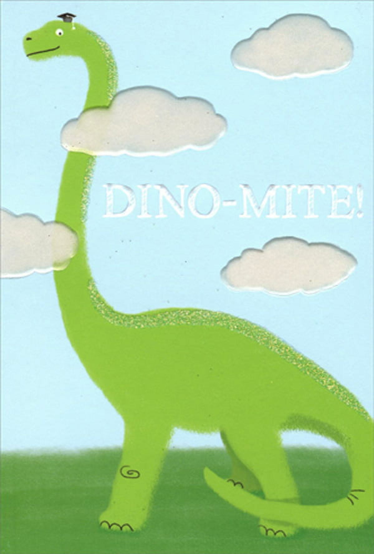 Pictura Green Dinosaur with Grad Cap Elementary School Graduation ...