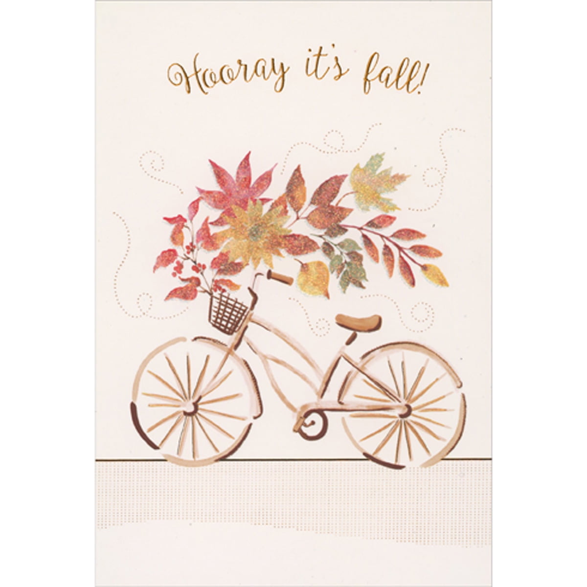 Pictura Hooray It's Fall: Bicycle with Sparkling Fall Flowers and ...