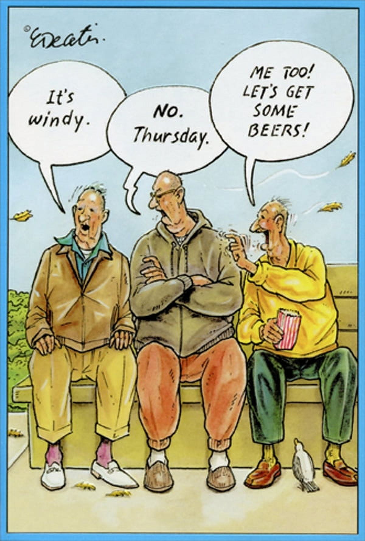 Pictura It's Windy Eric Decetis Funny / Humorous Masculine Birthday ...