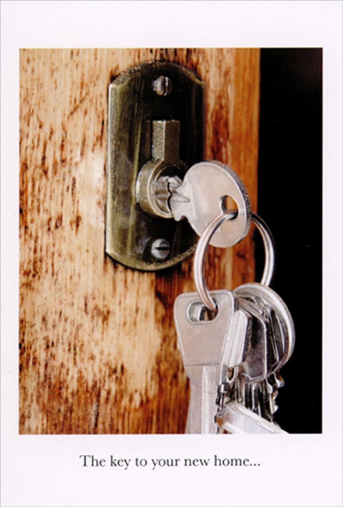 Pictura Key in Door Lock and Ring of Keys New Home Congratulations Card ...