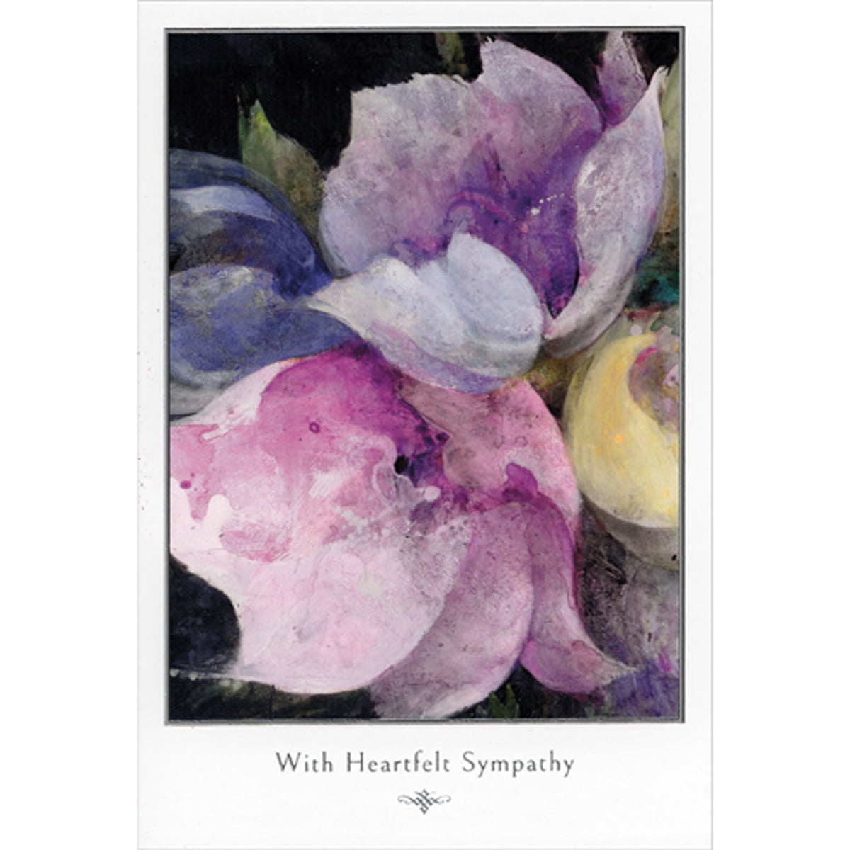 Pictura Pink, Purple and Blue Tulips in Full Bloom Inside Thin Silver ...