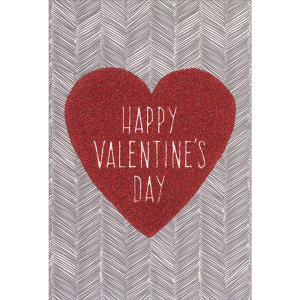 Pictura Sparkling Red Heart Over Gray and White Cross Hatch Patterns ...