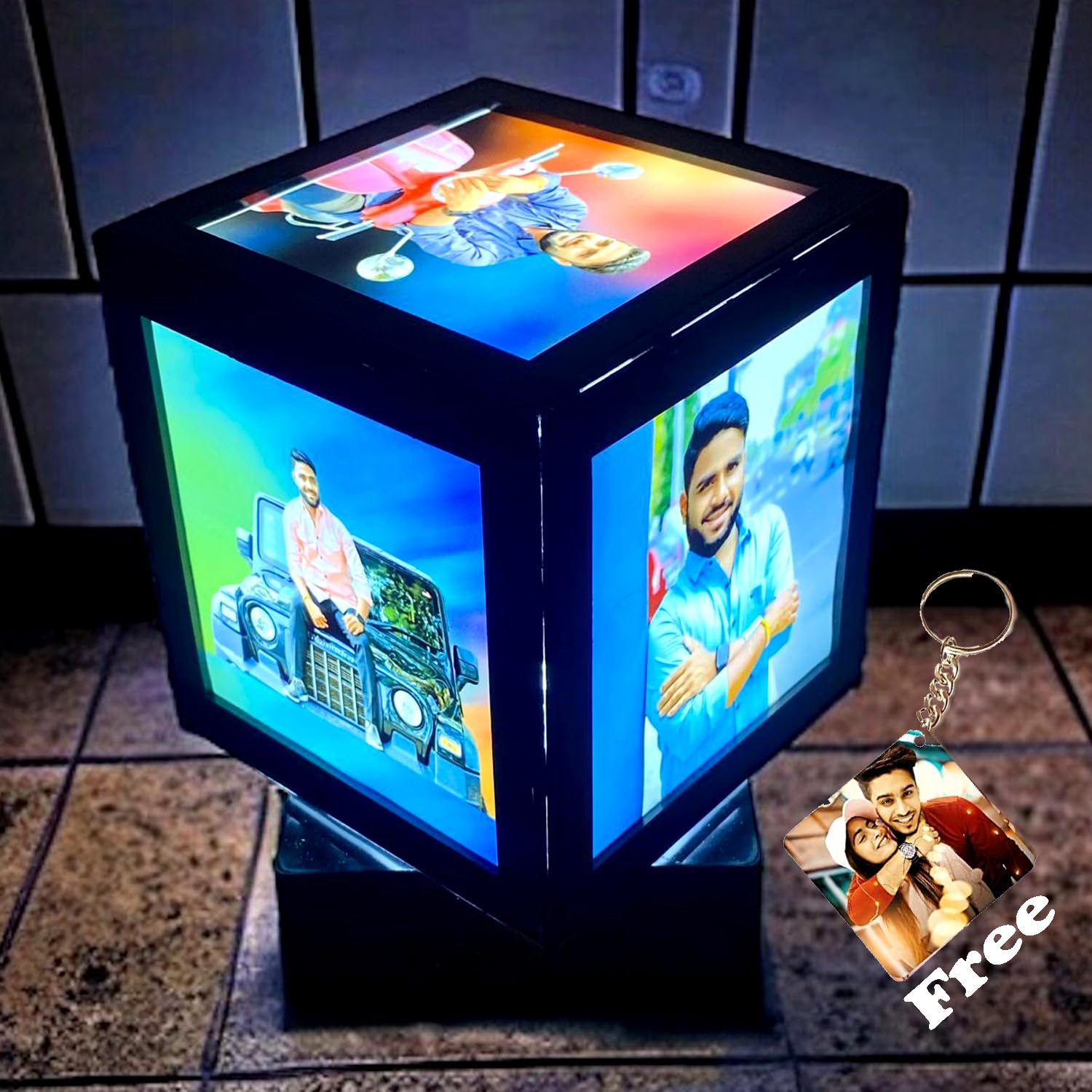 Picture Affairs production Plastic Customiesed Rotating Led Lamp Photo ...