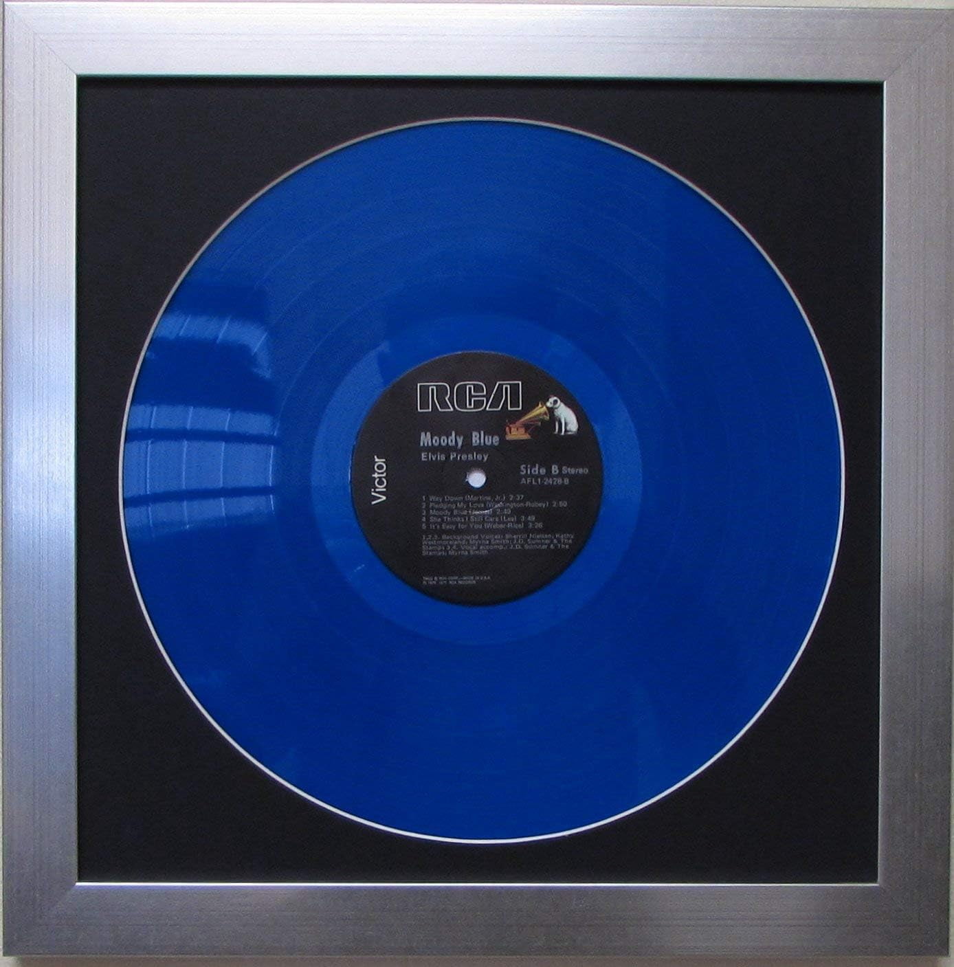 Picture Disc / 12" LP Vinyl Record Frame Display Black Matting (Brushed ...