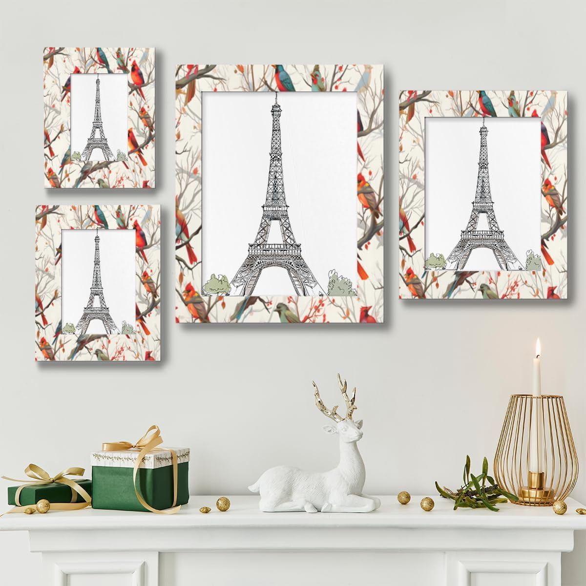 Picture Frame 5X7, Cardinal Bird Photo Frames With Stand Display ...